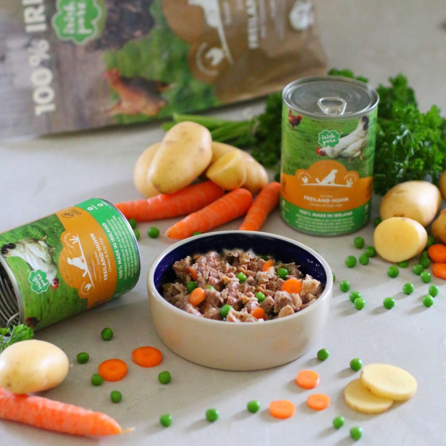 Irisches Freiland-Huhn Gemüse & Kelp-Alge - Hundefutter - Irish Pure