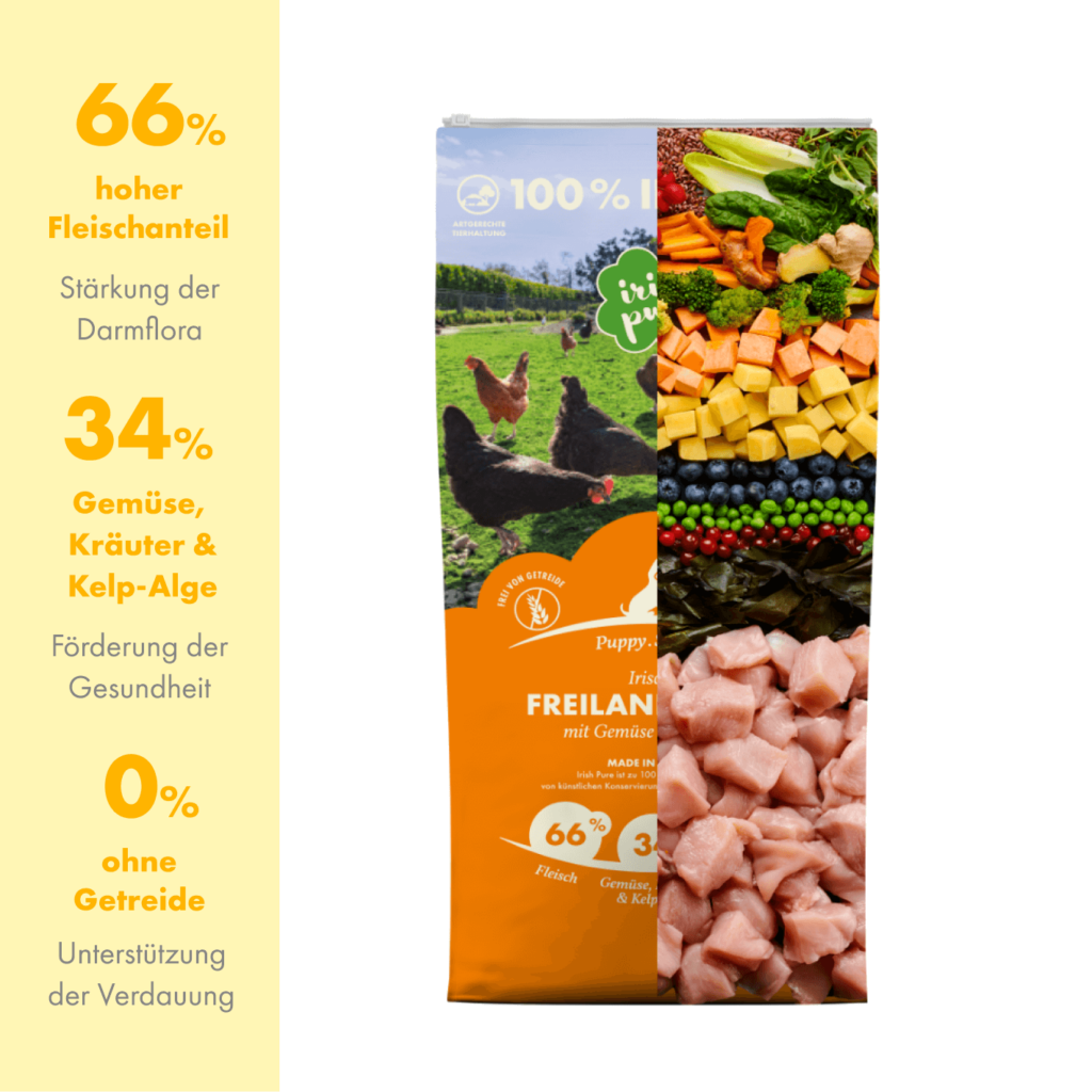 Irisches Freiland-Huhn - Premium‑Welpenfutter - Hundefutter - Irish Pure