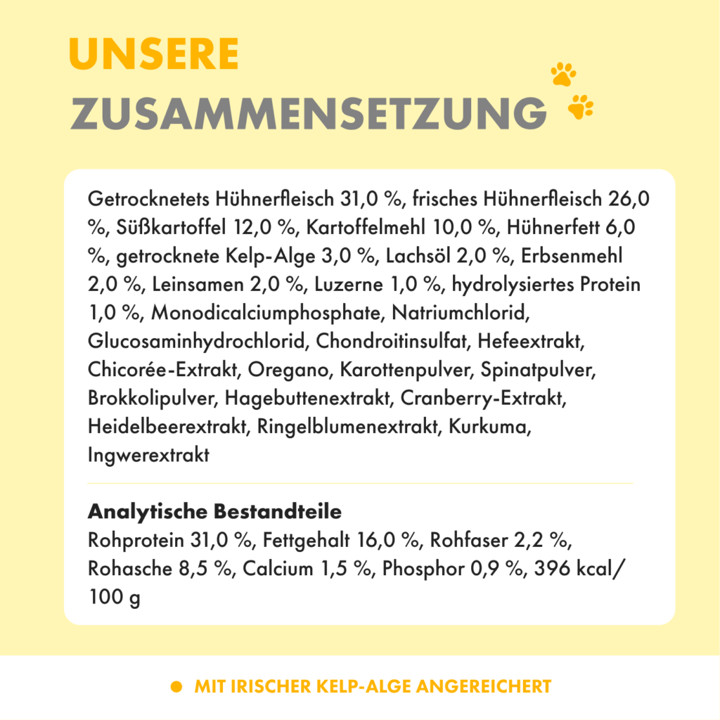Irisches Freiland-Huhn - Premium‑Welpenfutter - Hundefutter - Irish Pure