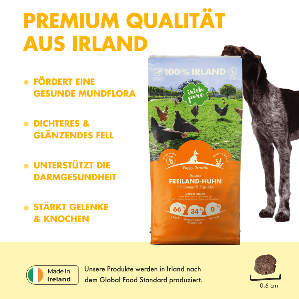 Irisches Freiland-Huhn - Premium‑Welpenfutter - Hundefutter - Irish Pure