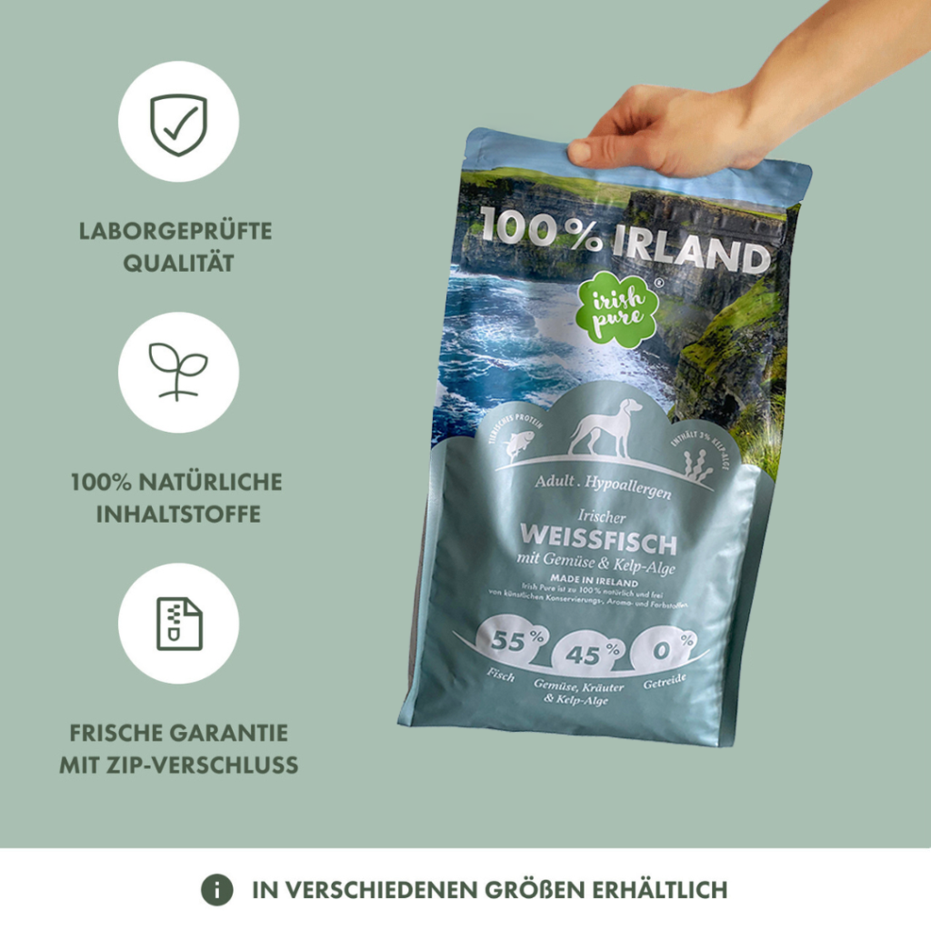 Hypoallergenes Hunde-Trockenfutter Irischer Weißfisch | Irish Pure